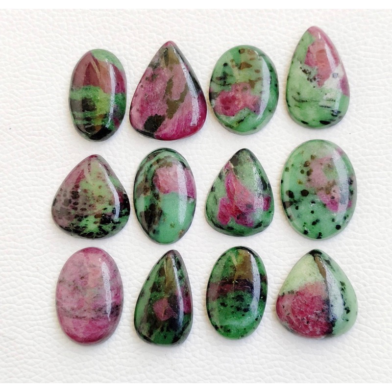 1 pc Natural Ruby Zeosite 2-3 cm Polished Cabochon Stone / Top High ...