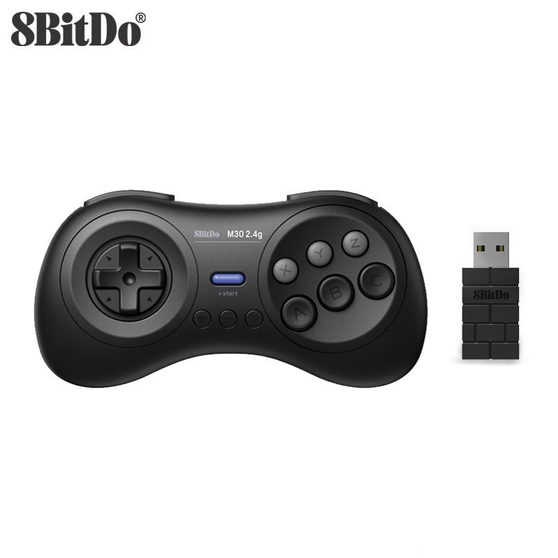 จอยสติ๊กควบคุมเกม บลูทูธ ไร้สาย 8Bitdo M30 Mini USB พร้อมสายเคเบิล Type ...