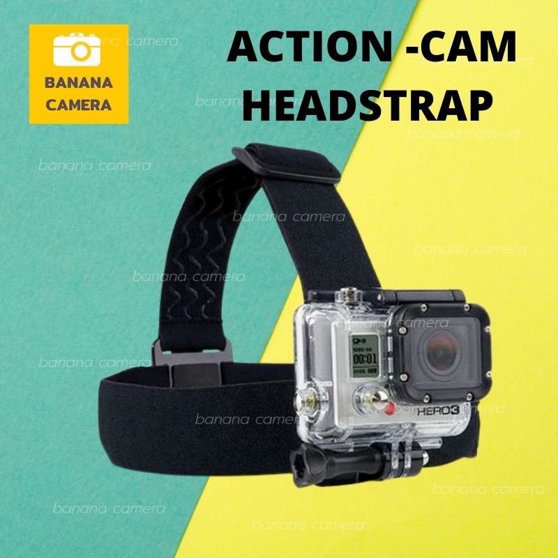 Banana Camera Gopro Head Band สายคาดศรีษะ โกโปรfor Gopro/SJCam/Xiaomi ...