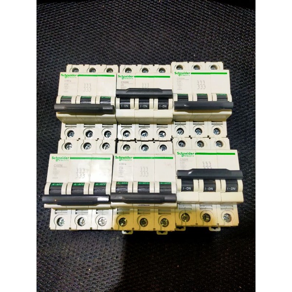 Mcb SCHNEIDER C60N 3P 6A 10A 16A 20A 25A | Shopee Thailand