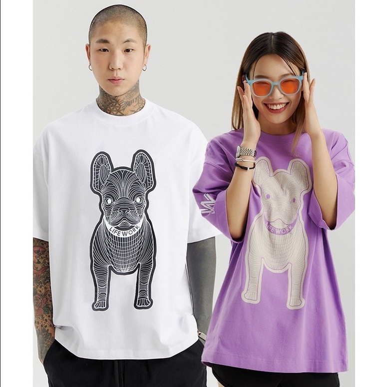 เสื้อยืด ผ้าเรยอน พิมพ์ลาย Radog WFK | Shopee Thailand