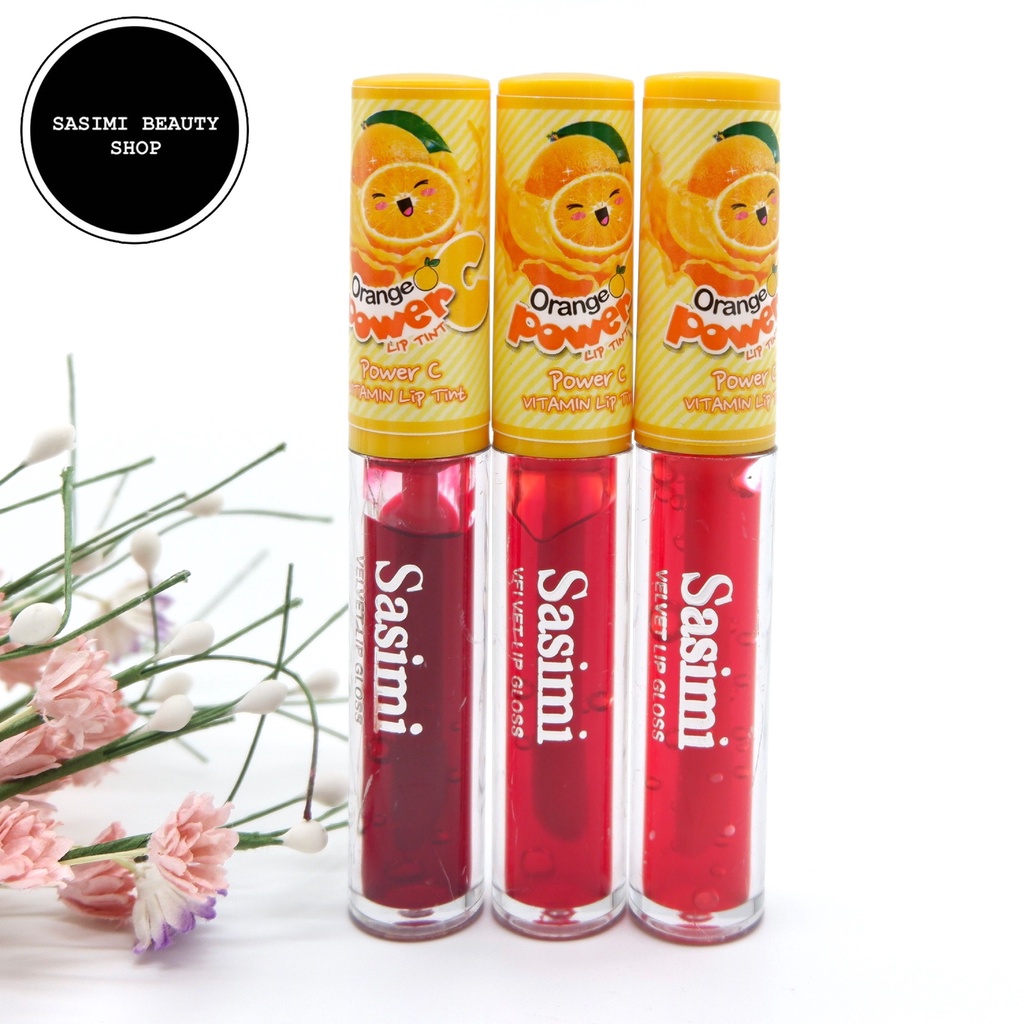 SASIMI Orange Power Lip Tint ลิปทินท์วิตามินซี สีสวย บำรุงริมฝีปาก ...