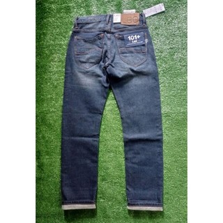 Lee 101+ Zed 747 (ริมแดง) ผ้ายืด เอวกลาง กระบอกเล็ก ทรงเข้ารูป made in ...