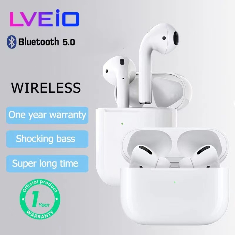 LVEIO LV-TW10 ชุดหูฟังไร้สายบลูทูธ 5.0 ชุดหูฟังสเตอริโอไร้สายซ้ายและขวา ...