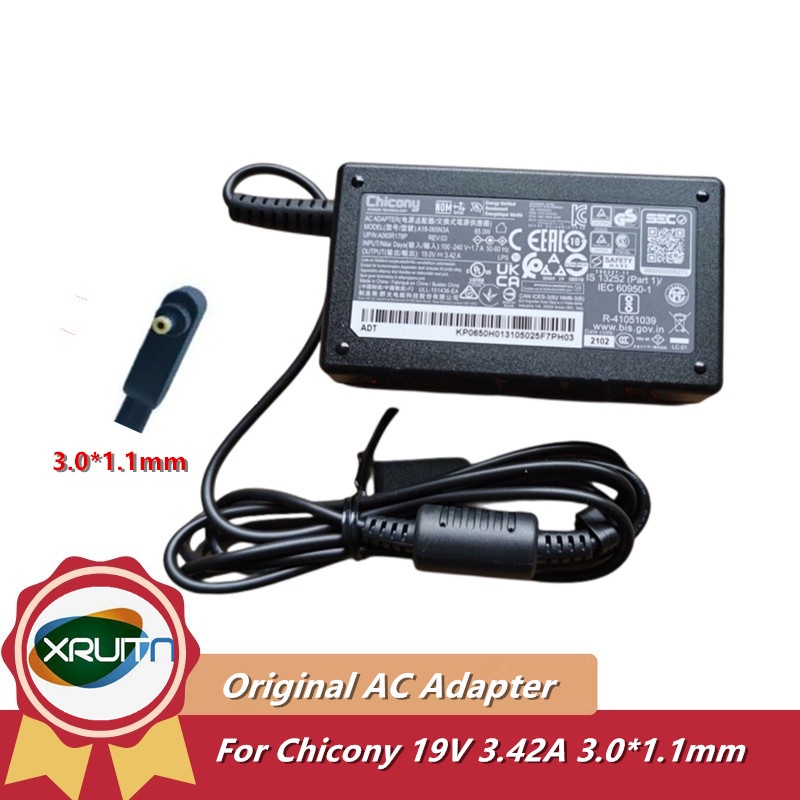 Chicony A18-065N3A 19V 3.42A 65W 3.0x1.0mm A065R178P AC DC Adapter ...