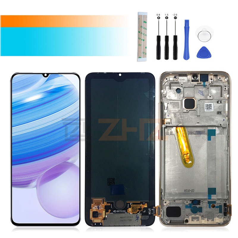 อะไหล่หน้าจอสัมผัส LCD ดิจิไทเซอร์ พร้อมกรอบ สําหรับ Xiaomi Redmi 10X ...