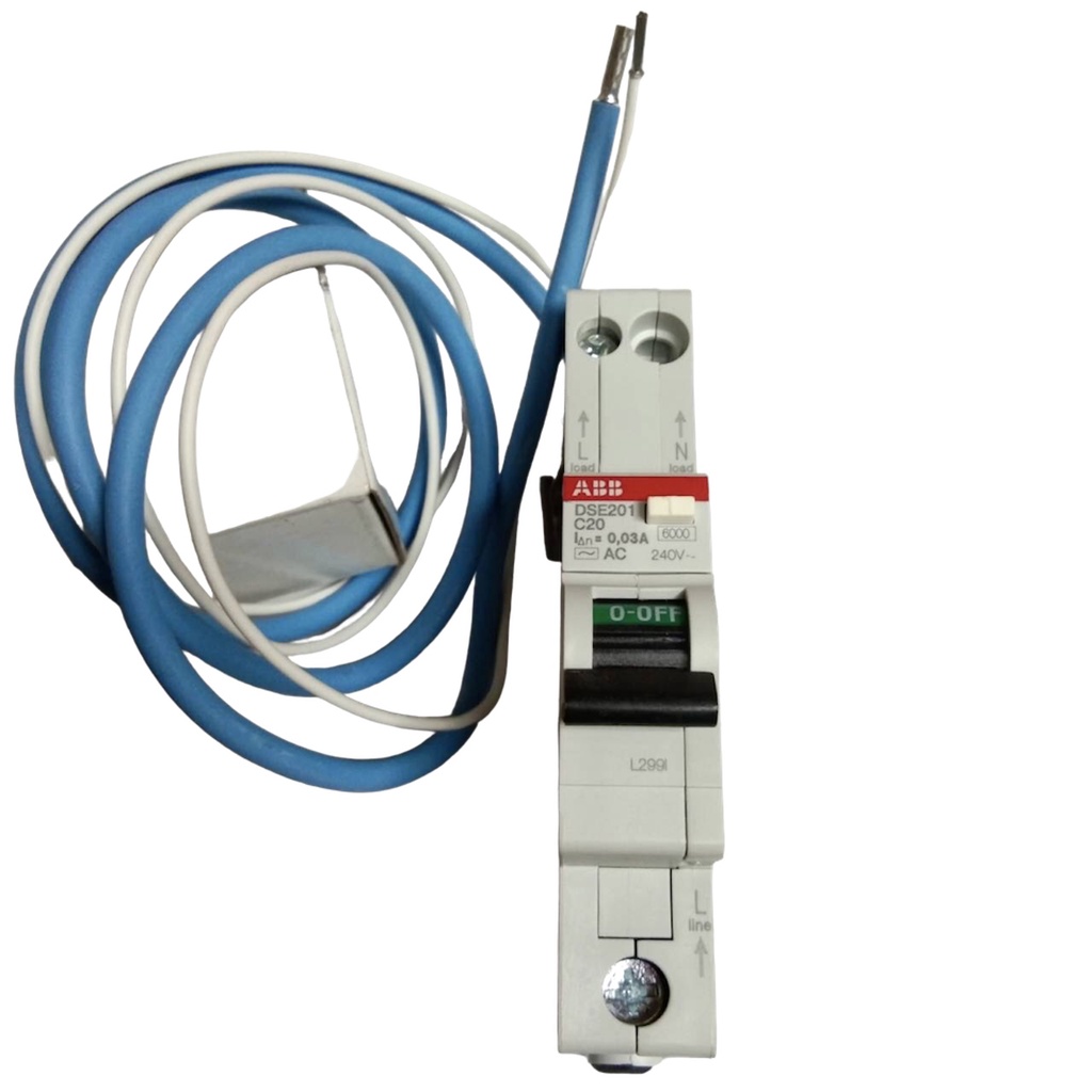 ABB เซอร์กิจเบรกเกอร์ป้องกันไฟดูด ไฟรั่ว ลูกย่อย RCBO ,1P 20A ,32A | Shopee Thailand
