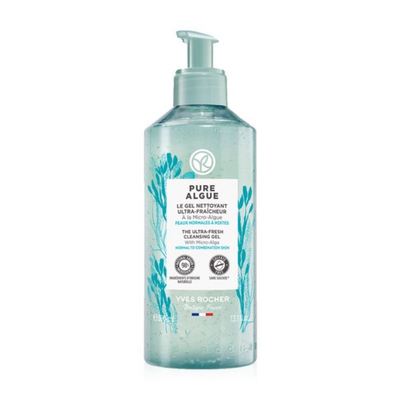Yves Rocher Cleansing Gel 390 ml Pure Algue The Ultra-Fresh exp 05/2024 ...