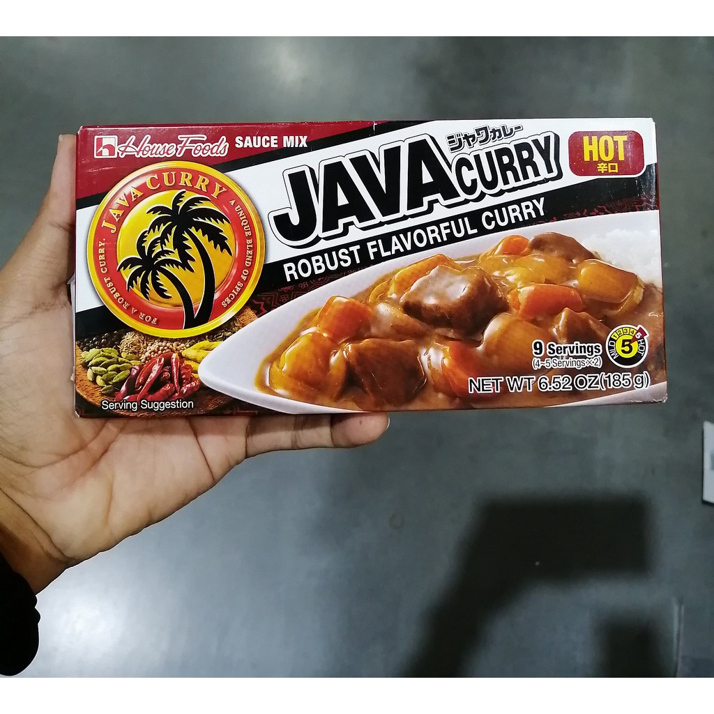 แกงกะหรี่ก้อนรสเผ็ดมาก จาวาเคอร์รีฮอต ตราเฮ้าส์ 185 กรัม [JAVA Curry Hot : HOUSE] | Shopee Thailand