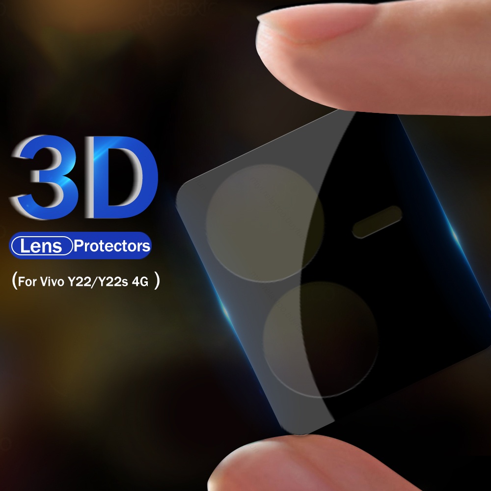 ฟิล์มกระจกนิรภัยกันรอยเลนส์กล้อง ด้านหลัง 3D สําหรับ Vivo Y22 Y22s 4G ...