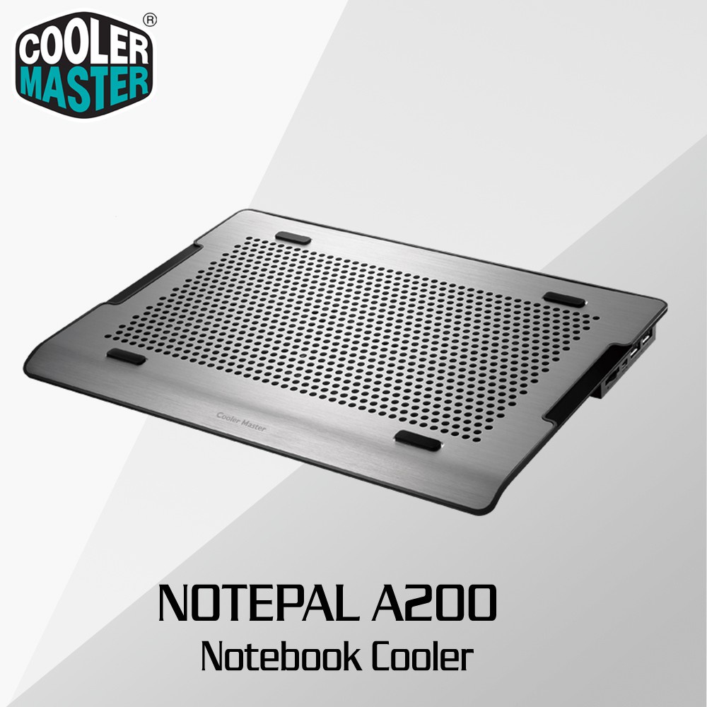 Cooler Master NotePal A200 - Ultra Slim Laptop Cooling Pad with Dual 140 mm Fans and Aluminum ...