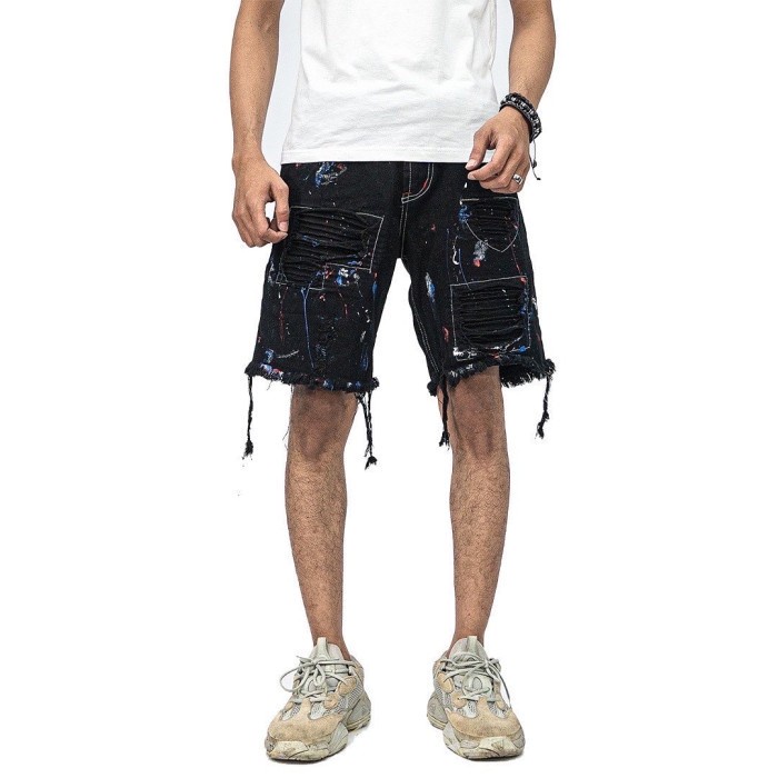 H1 biker short - Splatter of papandayan - กางเกงยีนส์ | Shopee Thailand
