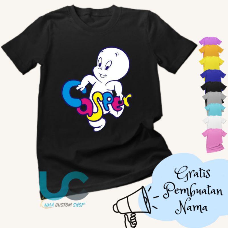 เสื้อยืด ผ้าฝ้าย พิมพ์ลาย Roblox Casper Game Image ยุค 30s สําหรับเด็ก ...