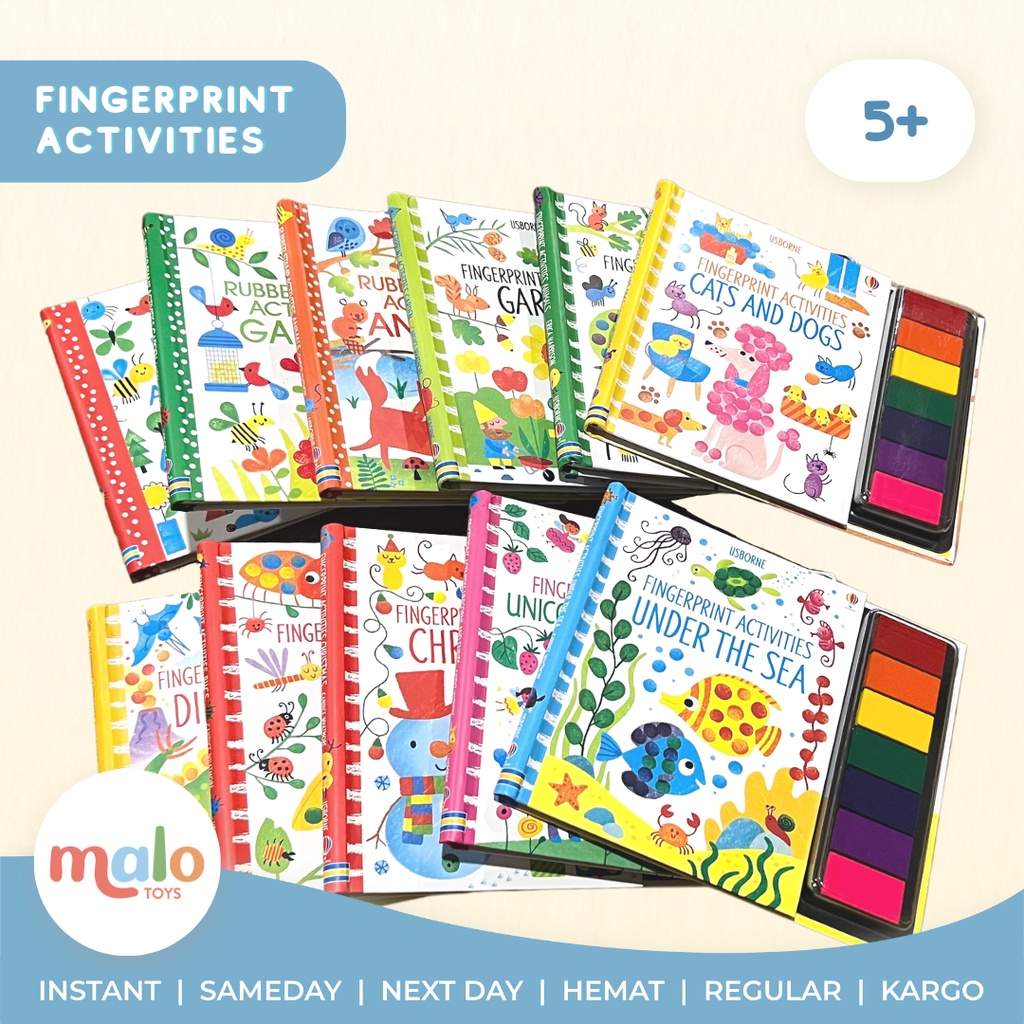 Malotoys - ประทับยาง USBORNE & Fingerprint หนังสือกิจกรรมอ่านหนังสือ ...