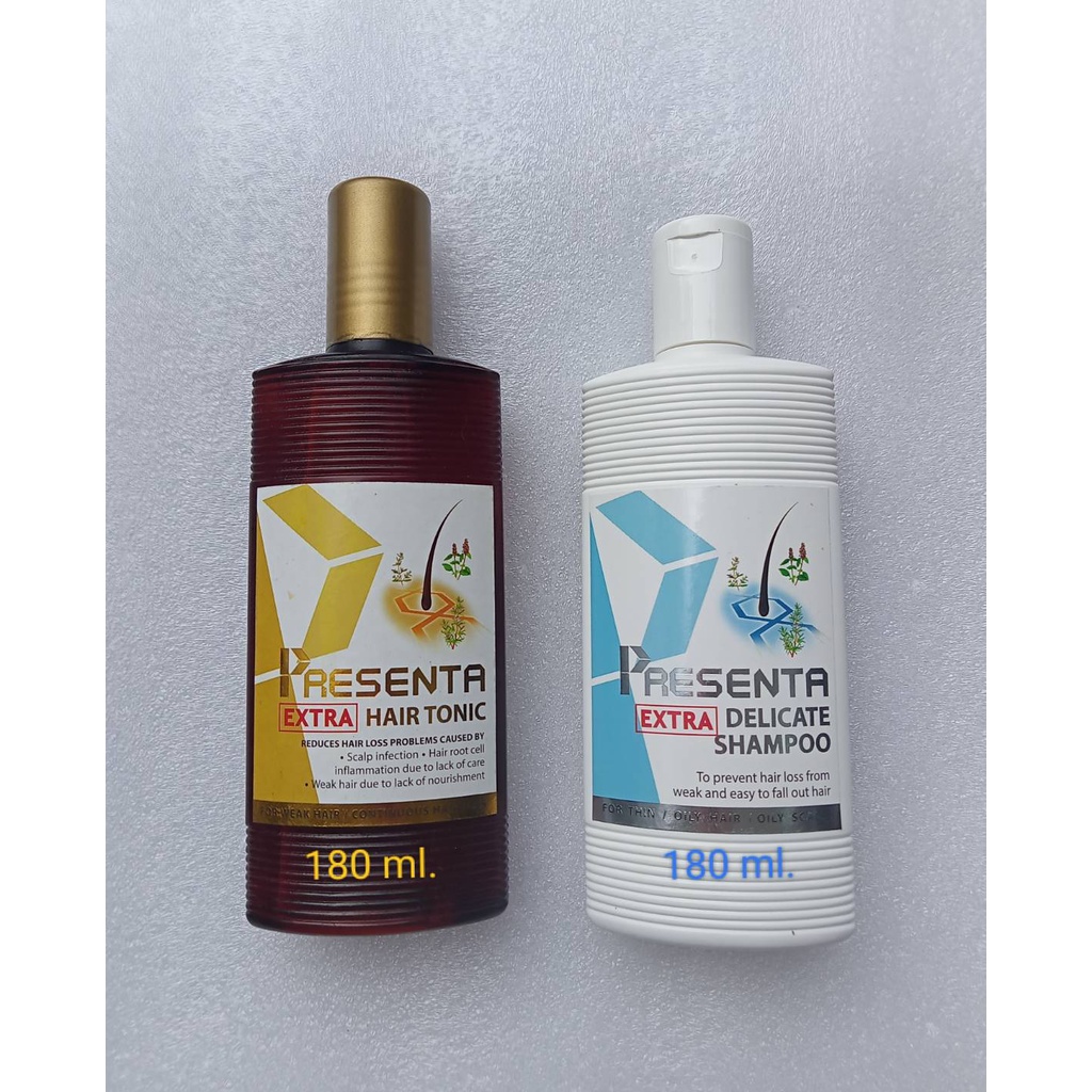 Presenta Extra Hair Tonic และ Shampoo Extra Delicate ป้องกันผมร่วง และ ...