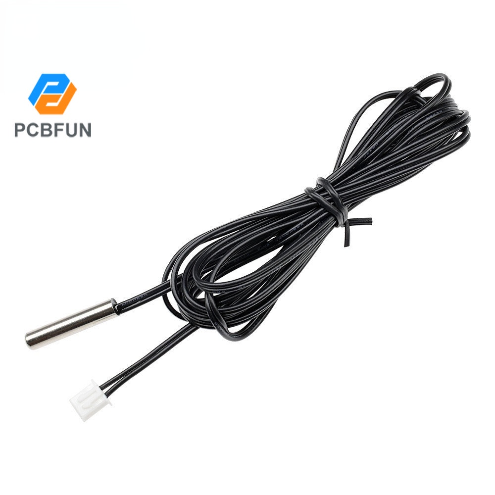 Pcbfun โพรบสายเคเบิลเซนเซอร์อุณหภูมิ NTC 10K 1% 3950 200 ซม. 2 เมตร กัน ...