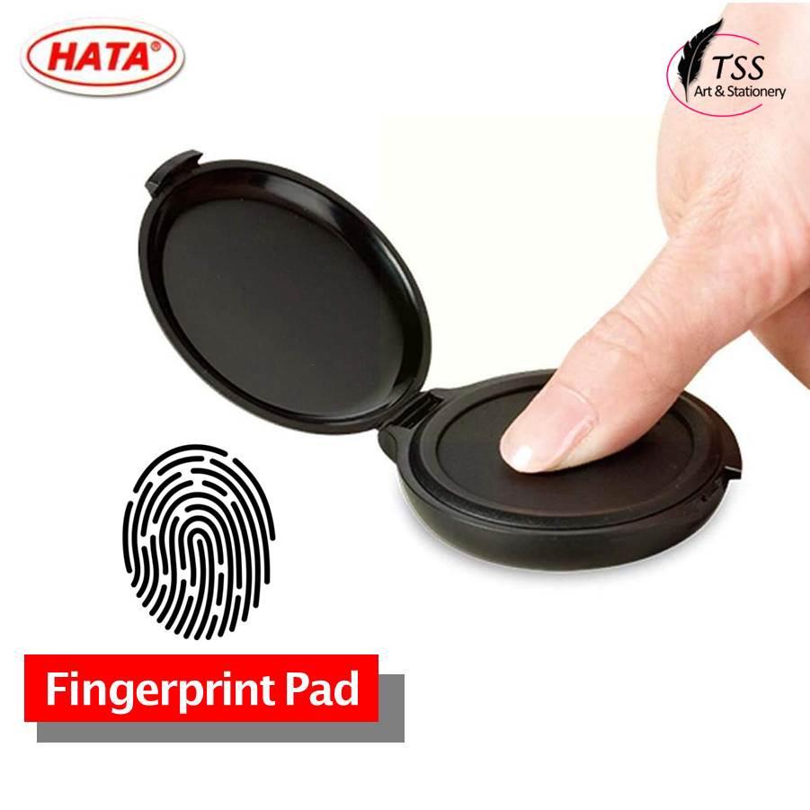 HATA แผ่นรองลายนิ้วมือ แผ่นรองหมึกพิมพ์ลายนิ้วหัวแม่มือ Dakwat Cop Jari ...