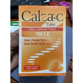 Calza C 750 mg + C Tablet ชนิดเม็ด (กล่องละ 6x10 เม็ด) | Shopee Thailand