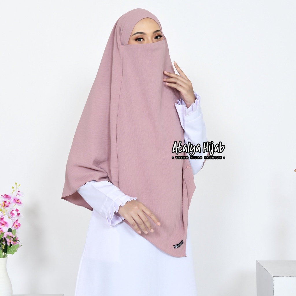 ใหม่ ผ้าคลุมฮิญาบ มีซิป ลาย FRENCH KHIMAR TALI สไตล์ฝรั่งเศส | Shopee ...