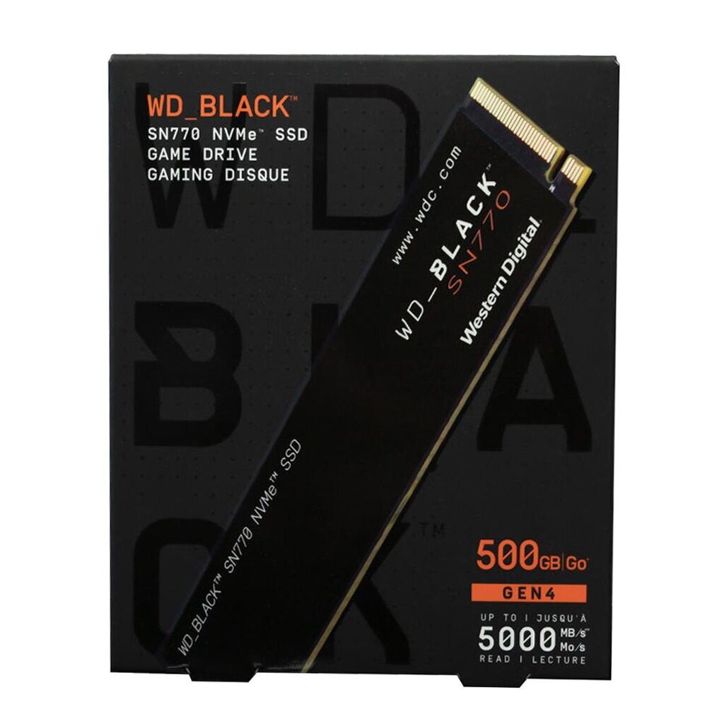 WD SSD M.2 NVMe WD BLACK SN770 500GB GEN 4.0 (WDS500G3X0E) | Shopee ...