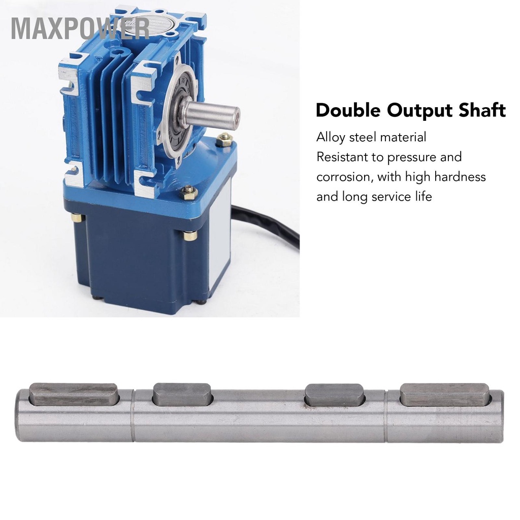 Maxpower Worm Reducer Double Output Shaft เส้นผ่านศูนย์กลาง 18 มม. ความ ...