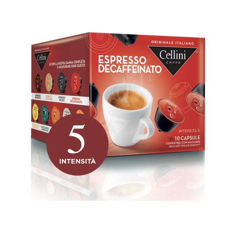 Cellini Espresso Decaffeinato Coffee Capsules 10 Capsules กาแฟแคปซูล ...