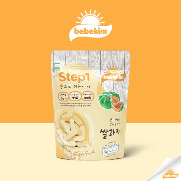 Bebekim (เบเบคิม) ข้าวพองออร์แกนิค Organic ขนมเสริมพัฒนาการ ขนมเด็กอายุ 6 เดือนขึ้นไป BLW ...