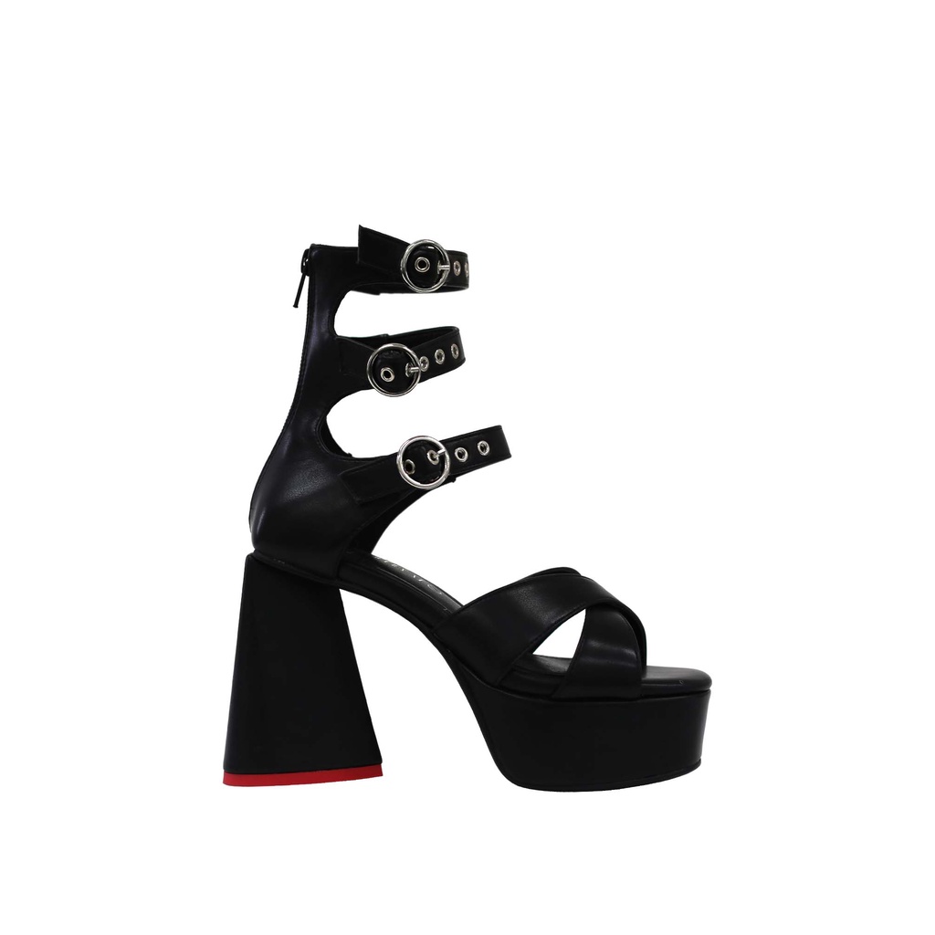 Villains SF IRENE Platform Heeled Sandals รองเท้าแซนเดิลส้นสูงแพลตฟอร์ม ...