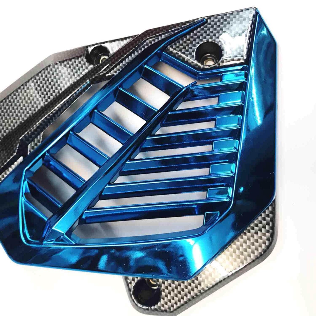 ครอบหม้อน้ำ Click125i ปี2017 คาร์บอน-ฟ้า motorcycle radiator cover T1 ...