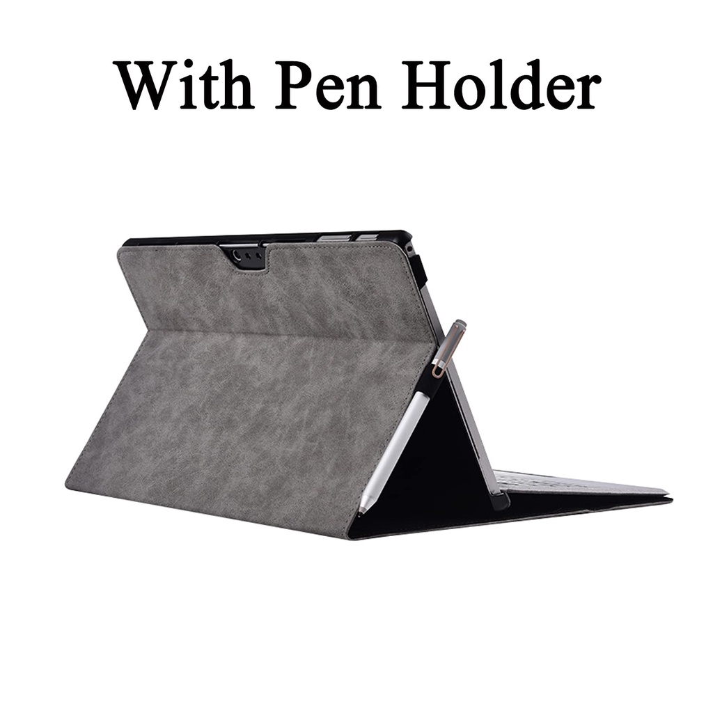 เคสหนัง Pu ฝาพับ พร้อมช่องใส่คีย์บอร์ด สําหรับ Microsoft Surface Pro 8 Pro 7 7plus 6 5 4 13 นิ้ว ...