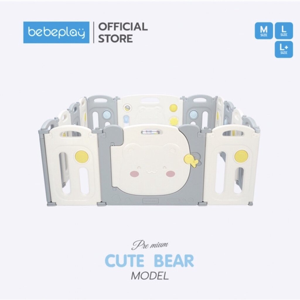 Bebeplay(เบเบ้เพลย์) Bebeplay คอกกั้นเด็ก Premium รุ่น Cute Bear | Shopee Thailand