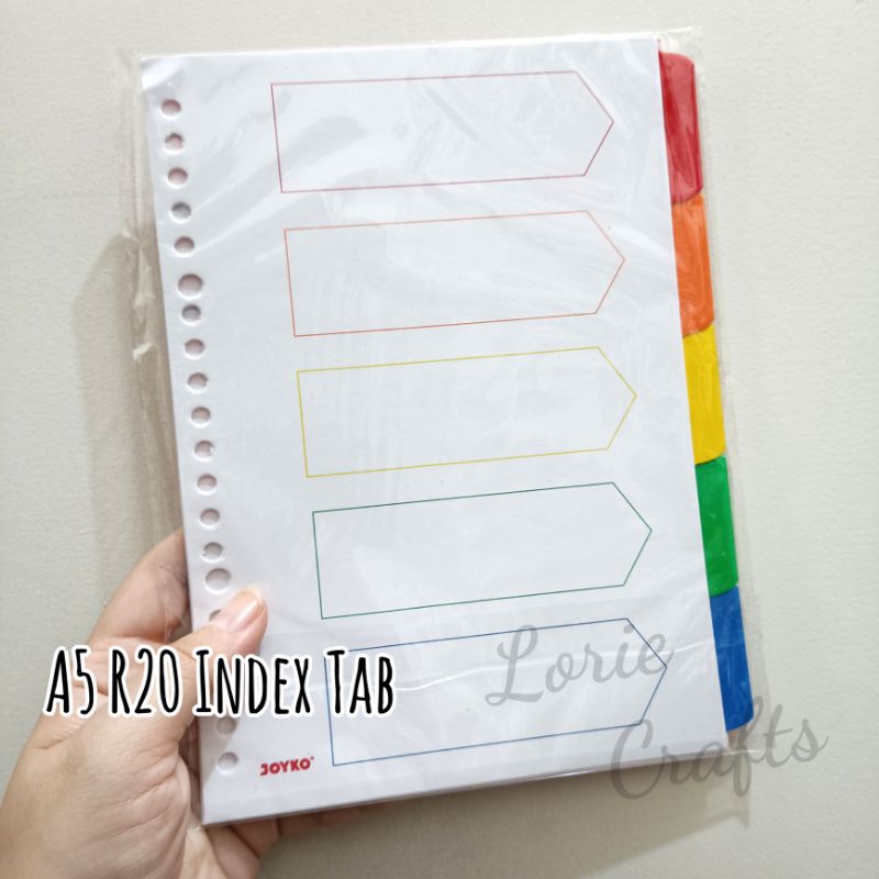 Lc Index Tab Binder A5 Ring 20 Joyko | Shopee Thailand
