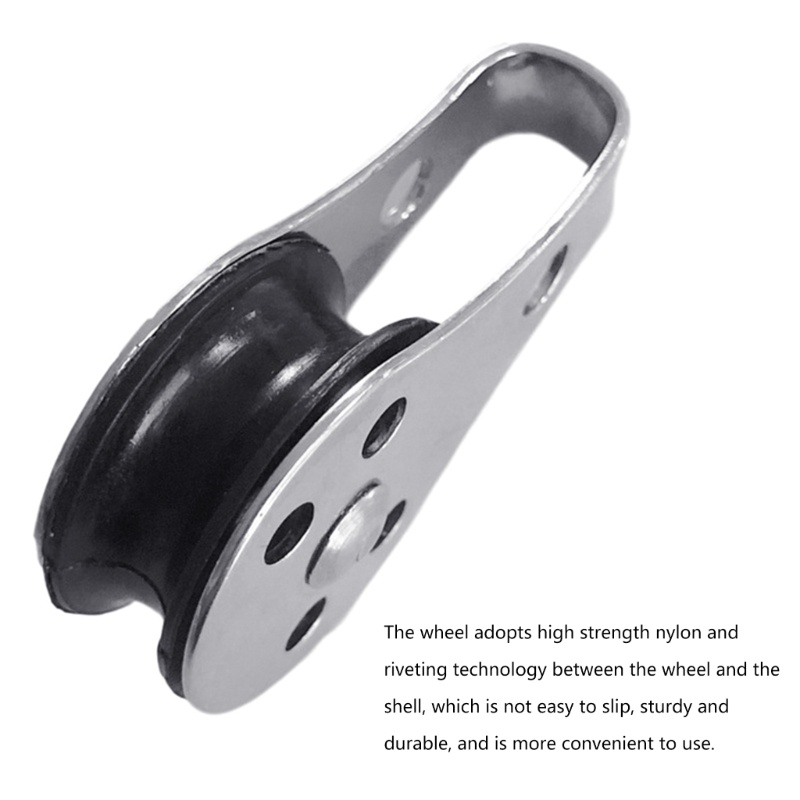 Pcf* Heavy Duty Steel Single Wheel Swivel Lifting Rope Pulley Block ...