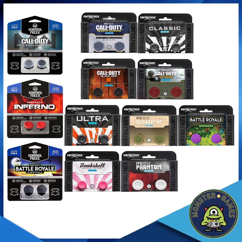 Kontrolfreek for PS4 , PS5 เสริมความสูงทั้ง 2 ข้าง (ครอบอนาล็อค ps4 ...