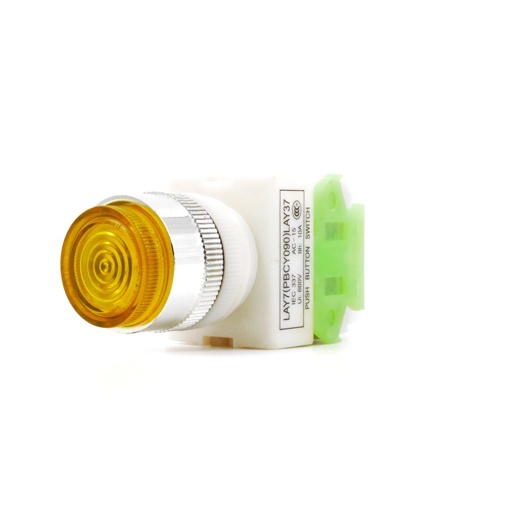 Y090-11DNZS สวิทซ์ปุ่มกด กดติด-กดดับ แบบล๊อค 1NO 1NC มีไฟ 220V ส่ง ...