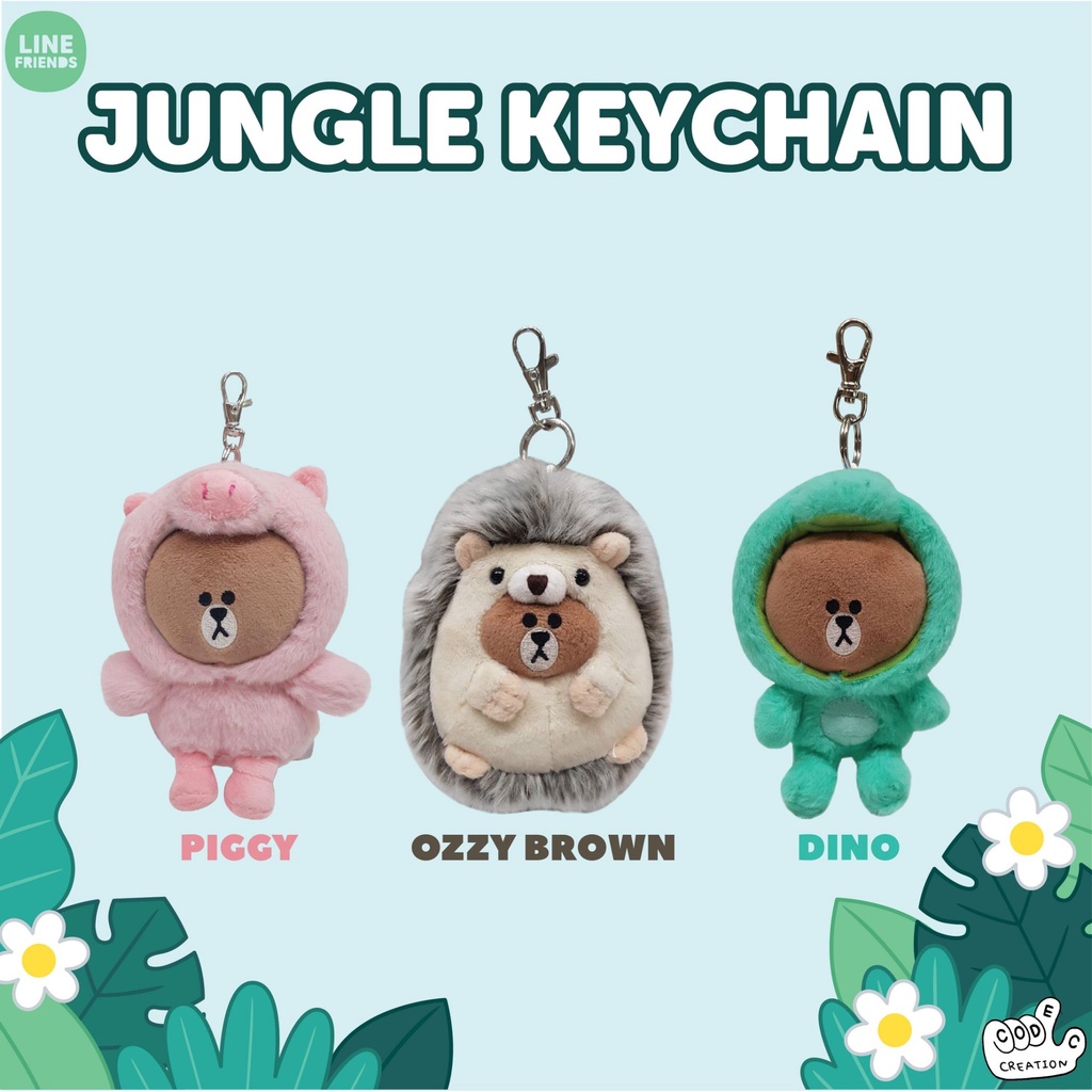 Line Friends Jungle Keychain | Shopee Thailand