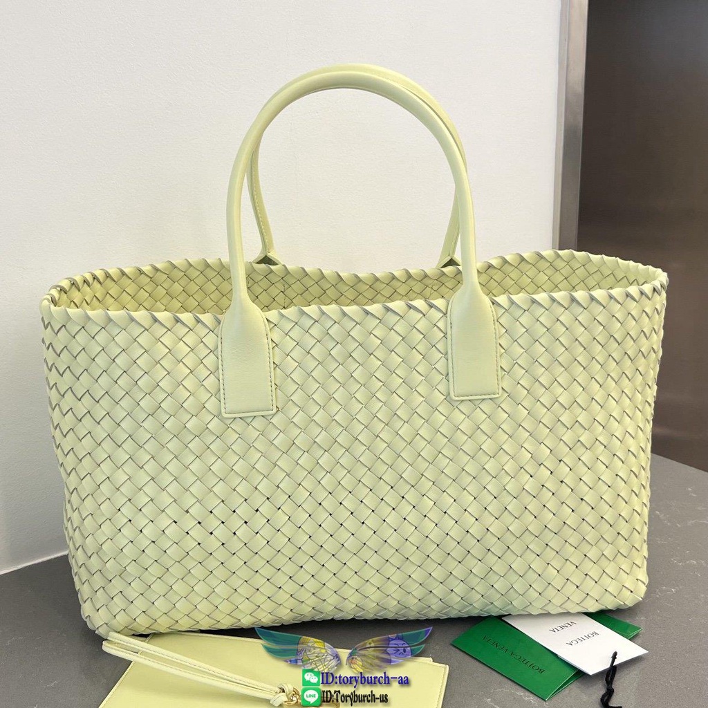 BV ladies stylish open woven shopper handbag shoulder shopping tote ...