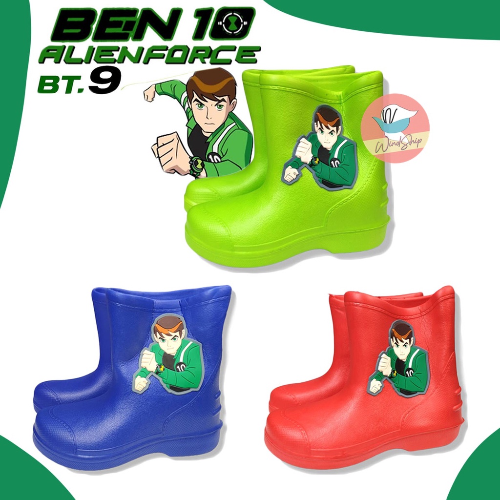 รองเท้าบูทเด็ก ลายเบนเทน BT9 วัสดุไฟล่อน รองเท้าบู๊ตเด็ก รองเท้าเด็ก ...