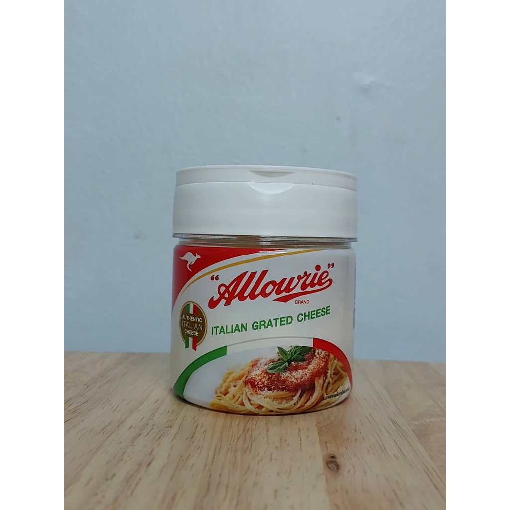 Allowrie Italian Grated Cheese อิตาเลี่ยนเกรทเต็ดชีส (เนยแข็งชนิดเนมชีส ...
