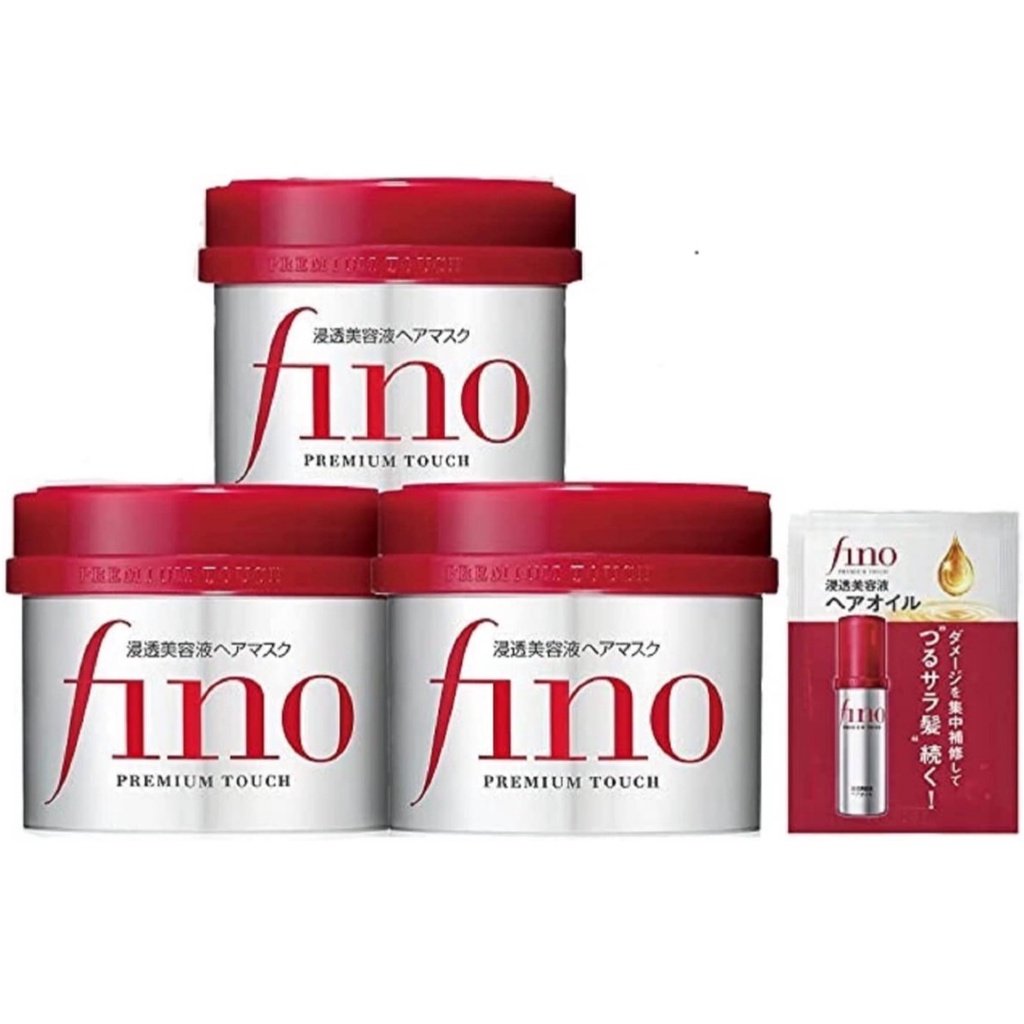 fino Premium touch Penetration serum หน้ากากผม 230g×3 with Bonus hair oil (ผลิตภัณฑ์จากญี่ปุ่น ...
