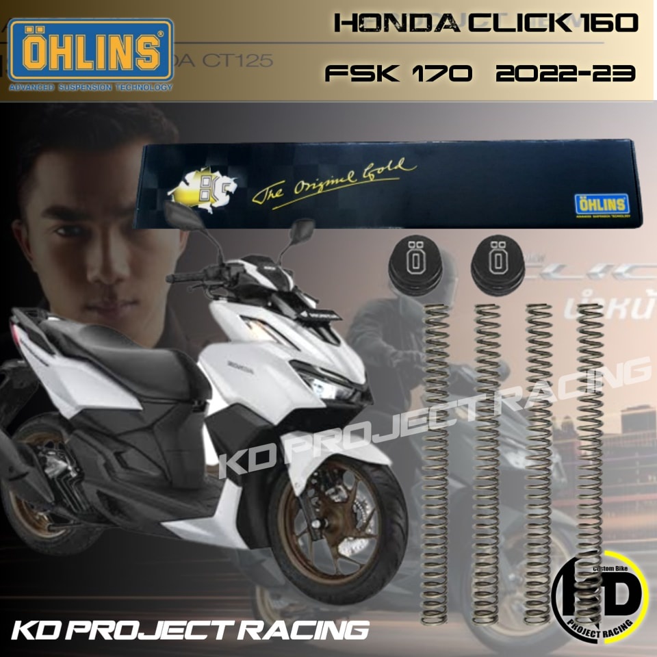 Ohlins FSK170 สปริงโช๊คหน้า Honda Click 160 /2022-23 | Shopee Thailand