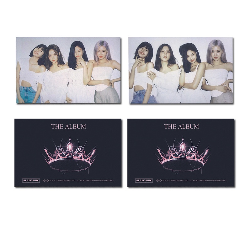 black pink The Album Official Postcard Photocard Lomo Card Jisoo Jennie ...