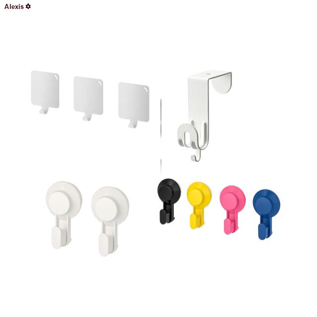 จัดส่งได้ตลอดเวลาﺴตะขอติดผนัง ไม่ต้องเจาะผนัง IKEA PLUTT TISKEN SEKINER ...