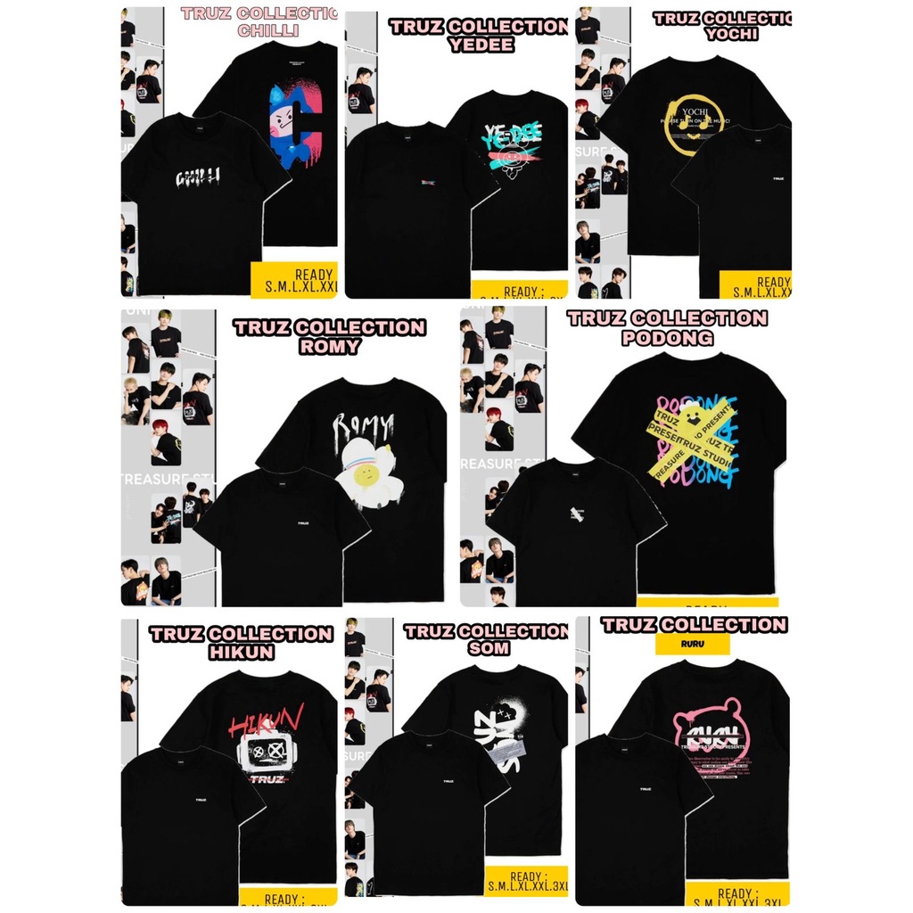 เสื้อยืดผ้าฝ้าย พิมพ์ลาย KPOP TREASURE TRUZ COLLECTION Version RURU ...
