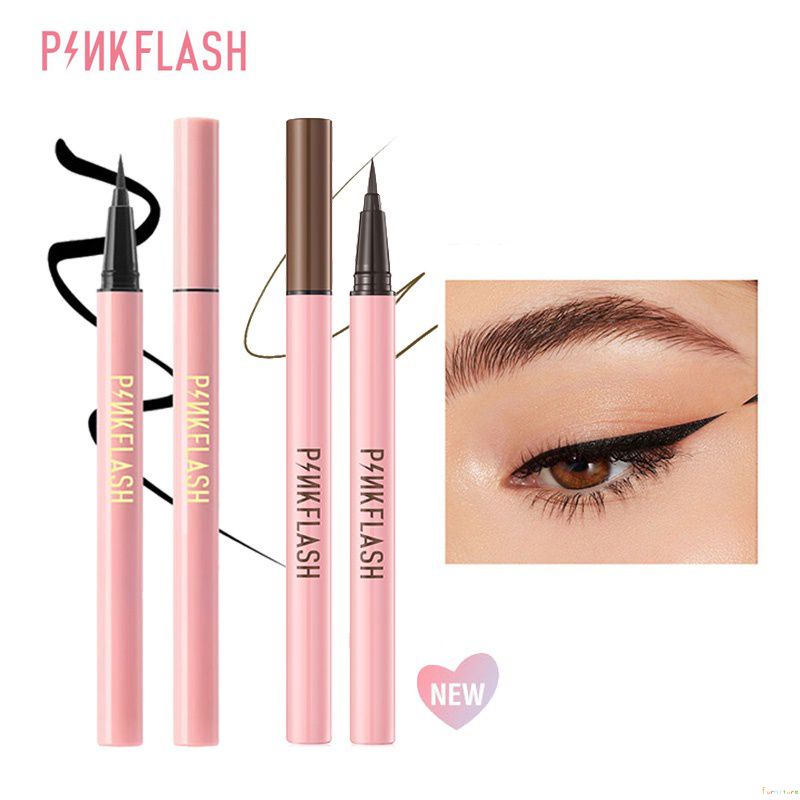 ♕Pinkflash 2สี Liquid Eyeliner ดินสอ Ultra-Fine Color Rendering แห้ง ...