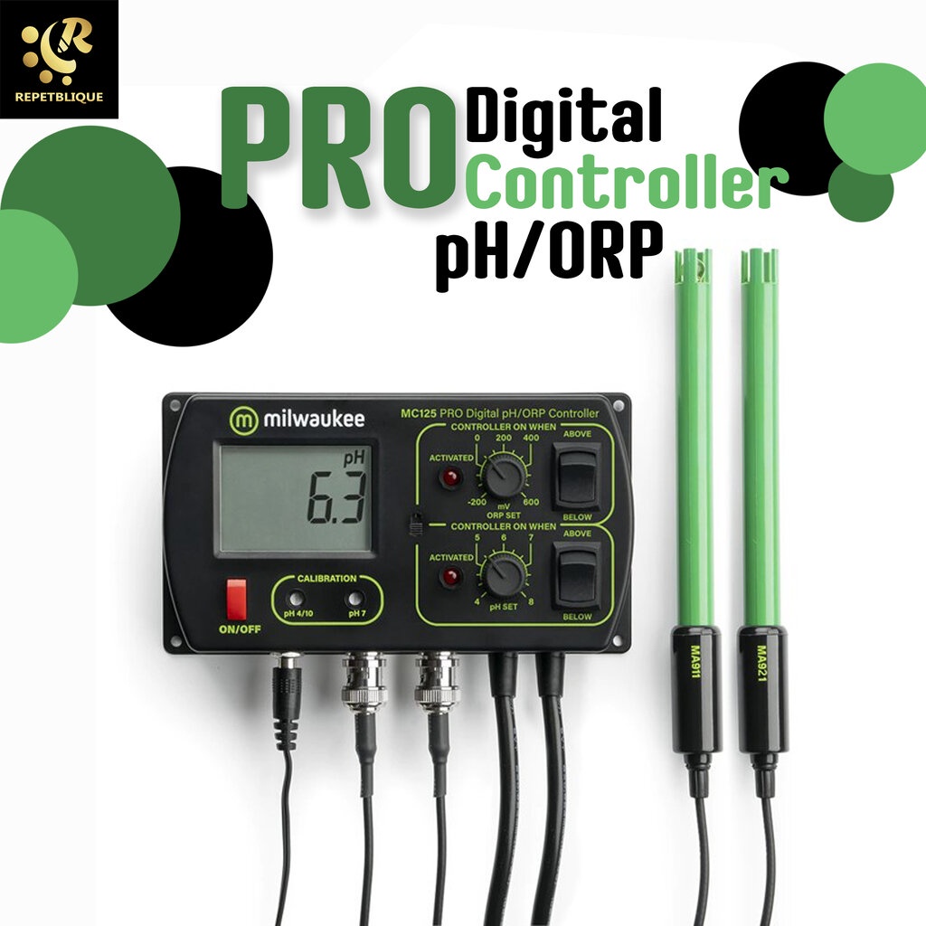 Milwaukee Pro Digital pH ORP Controller เครื่องวัดและควบคุมพีเอช ระบบอัตโนมัติ วัดสภาพน้ำ พีเอช ...