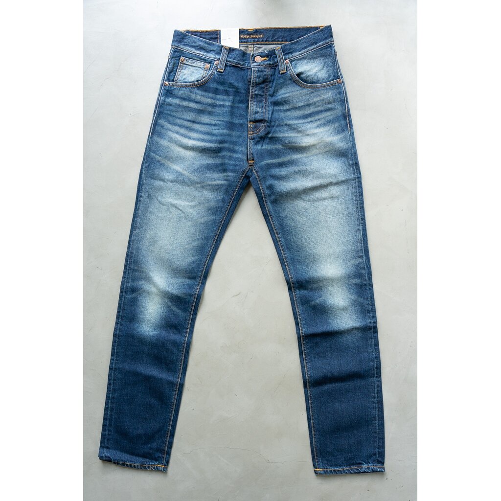 [SAMPLE] Steady Eddie Deep Contrast ยีนส์ฟอก ทรงกระบอก Nudie ของแท้ 100 ...
