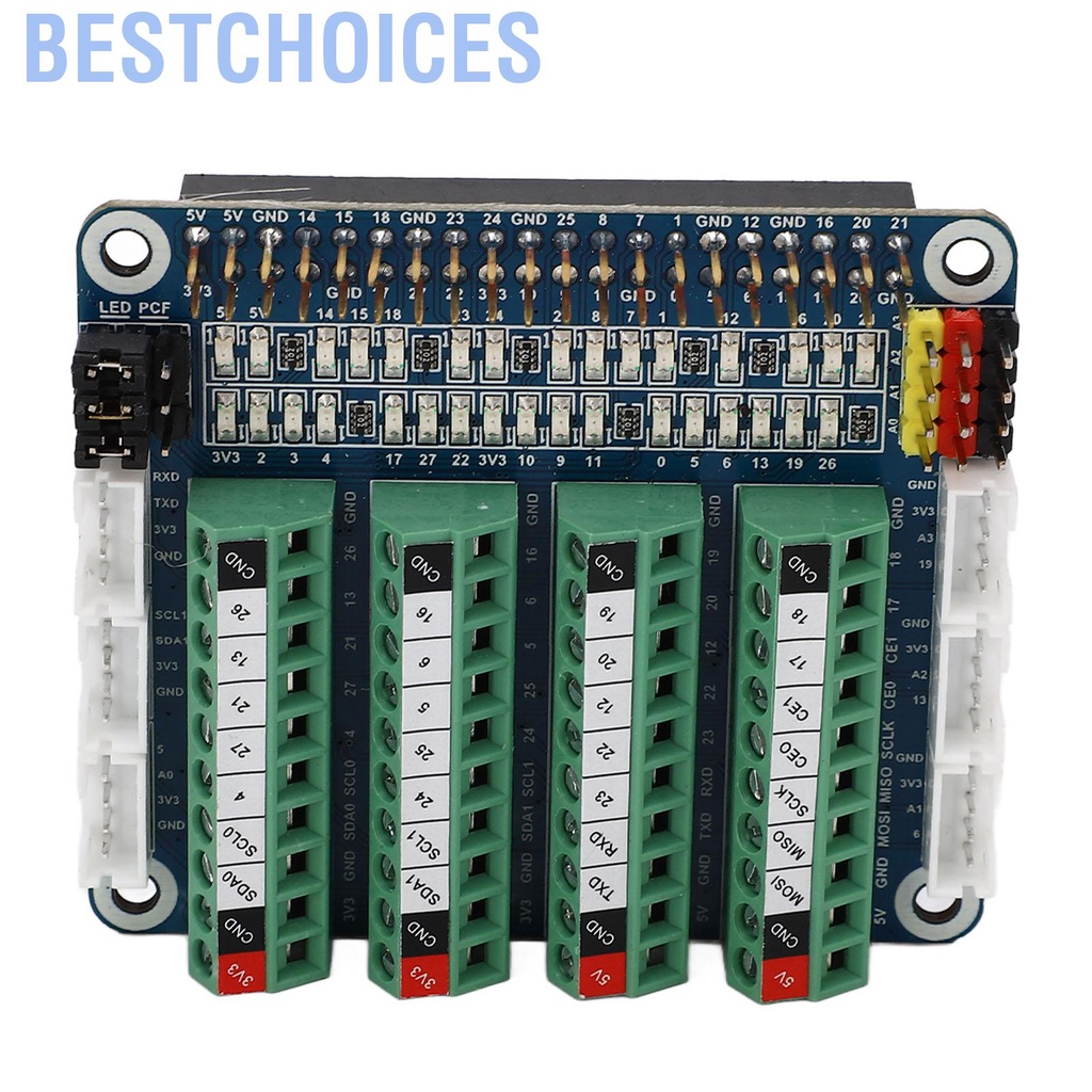 Bestchoices Sensor Expansion Board for 4B 3B CM4 PCF8591 LED GPIO IO ...