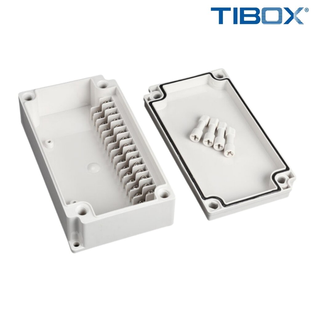 TIBOX TJ-15P กล่องพลาสติก พร้อมเทอร์มินอลบล็อก(Plastic Terminal Block ...