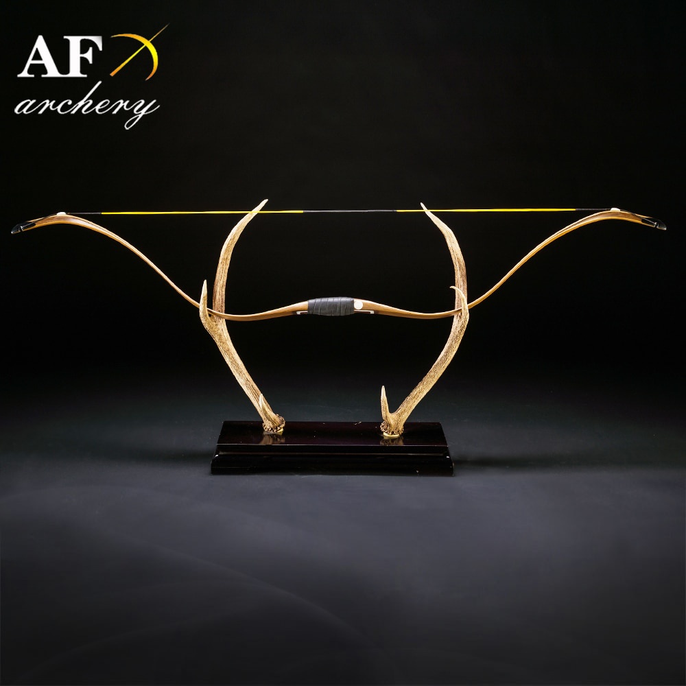 AF Tartar Bow Handmade สีไม้แบบดั้งเดิม Oak Circular Bow 20-50 ปอนด์ ...